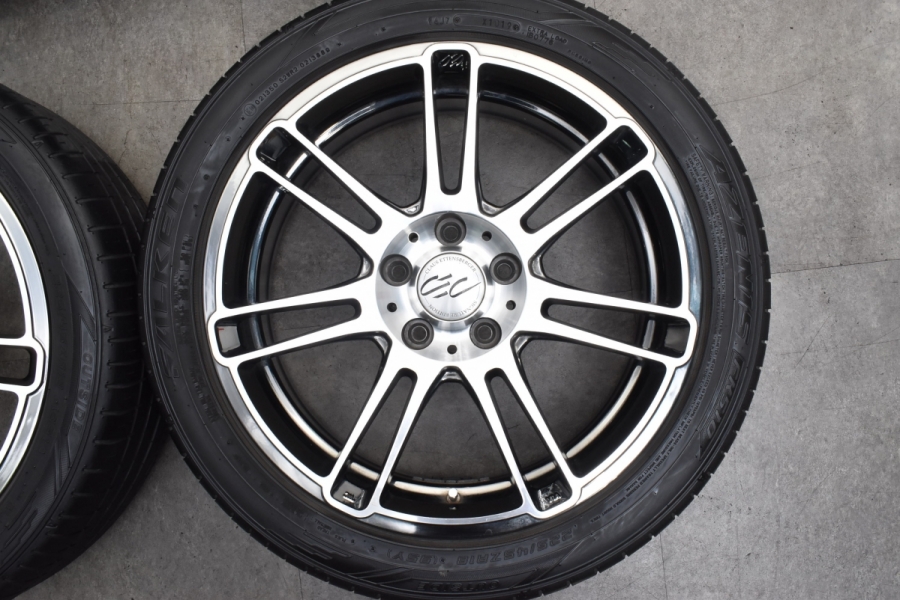 【良好品】CEC C883 18in 7J +53 PCD114.3 ファルケン アゼニス FK510 225/45R18 オデッセイ ...