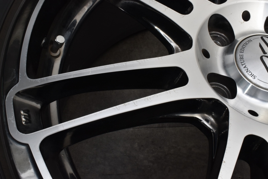 【良好品】CEC C883 18in 7J +53 PCD114.3 ファルケン アゼニス FK510 225/45R18 オデッセイ ヴェゼル プリウスα アテンザ スカイライン 中古 ...