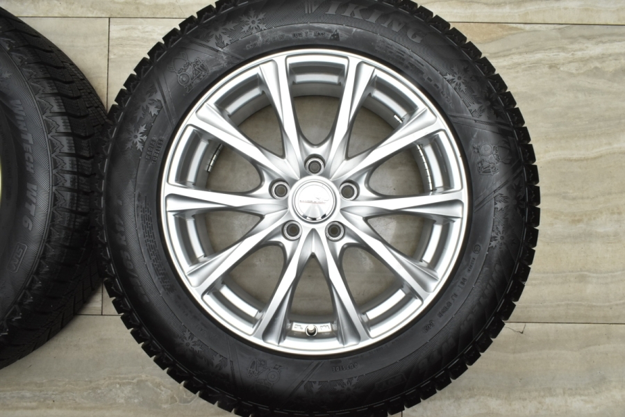 【2021年製 バリ溝 美品】WEDS ジョーカー 17in 7J +40 PCD114.3 VIKING Wintech WT6 SUV ...