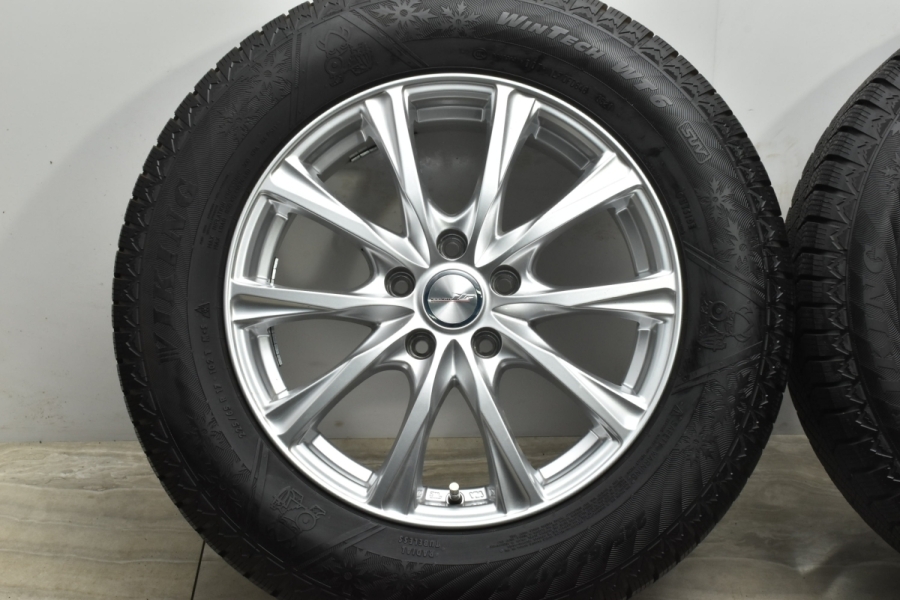 【2021年製 バリ溝 美品】WEDS ジョーカー 17in 7J +40 PCD114.3 VIKING Wintech WT6 SUV ...
