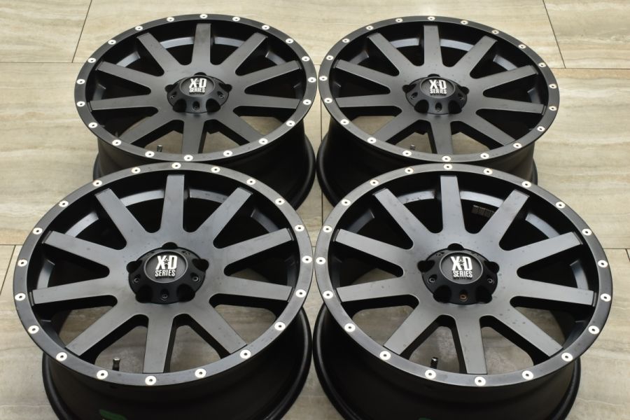 【希少サイズ】KMC XD818 ハイスト 17in 8J +35 PCD110 4本セット JEEP ジープ コンパス チェロキー レネゲー ...