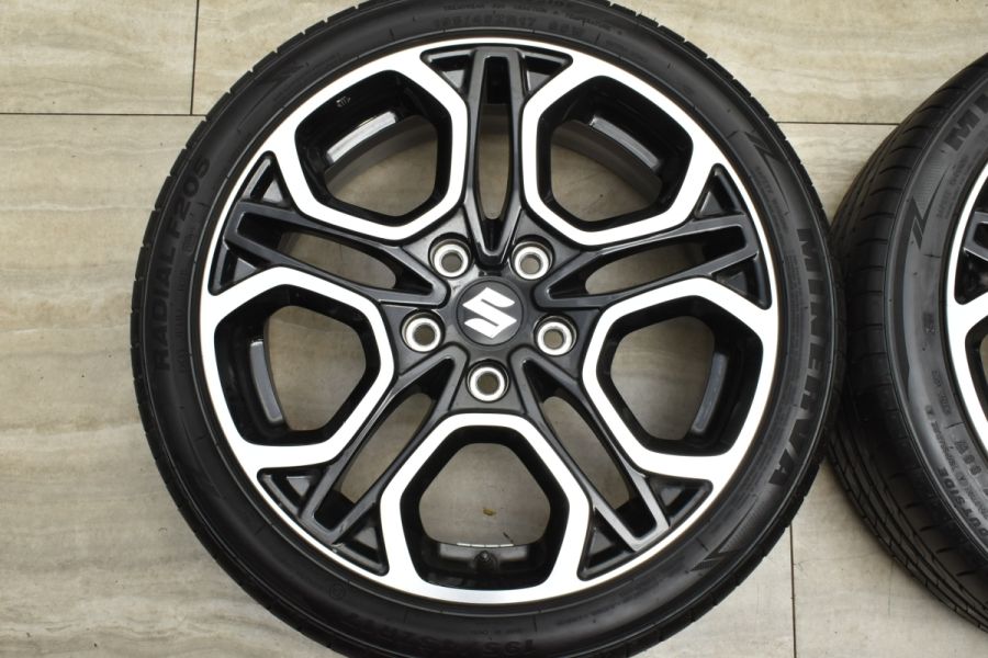 【2022年製 バリ溝】スズキ ZC33S スイフトスポーツ 純正 17in 6.5J +50 PCD114.3 ミネルバ ラジアル F205 195/45R17 ノーマル戻し ZC32S ...