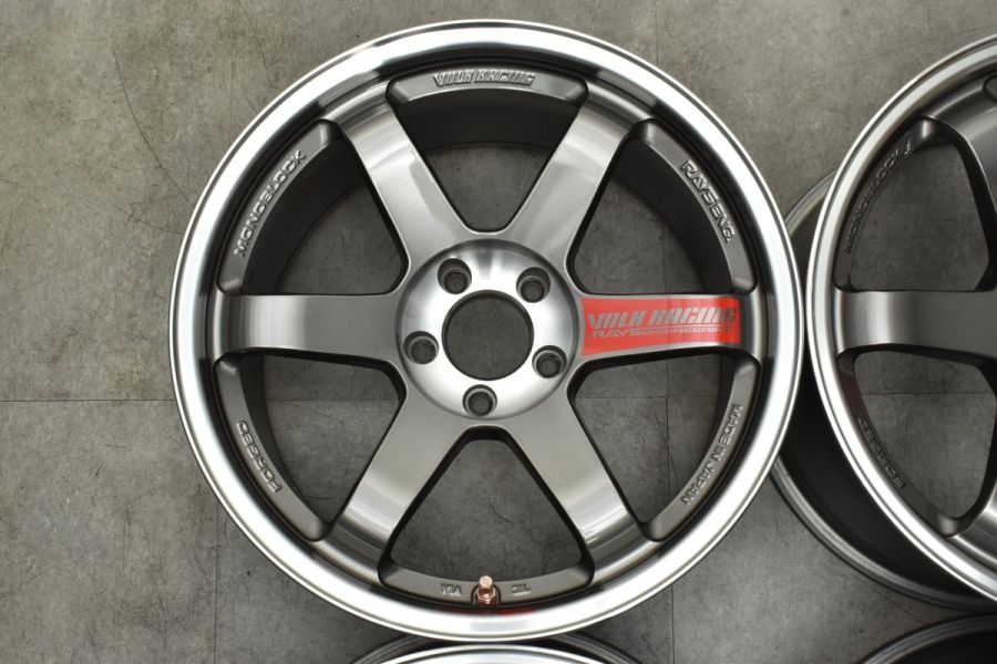 【鍛造】RAYS VOLKRACING TE37 SAGA SL 18in 9.5J +22 10.5J +22 PCD114.3 4本セット フェアレディZ Z33 Z34 スカイライン ...