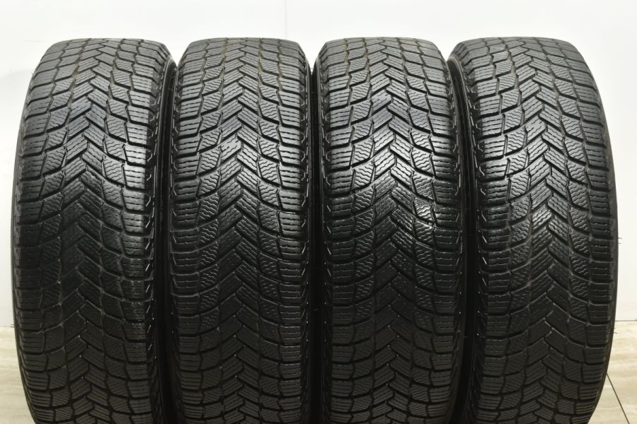 【バリ溝】フォルクスワーゲン 7N シャラン 純正 16in 6.5J +33 PCD112 ミシュラン X-ICE SNOW 215 ...