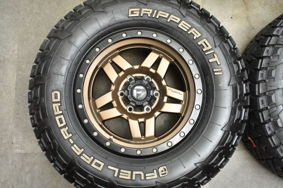 【美品 バリ溝】FUEL OFFROAD D583 ANZA 17in 8.5J +6 PCD139.7 2021年製 GRIPPER A ...