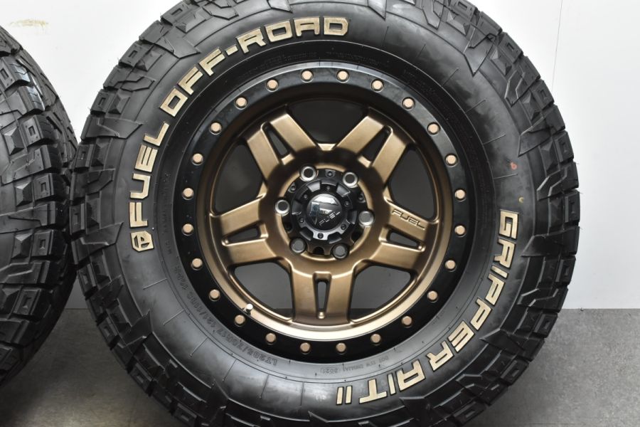 【美品 バリ溝】FUEL OFFROAD D583 ANZA 17in 8.5J +6 PCD139.7 2021年製 GRIPPER A ...