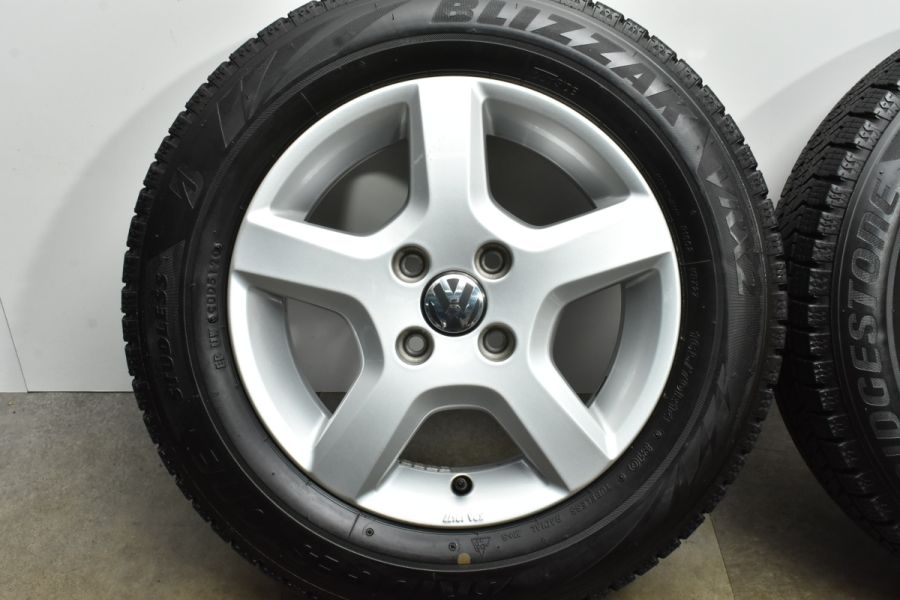 【バリ溝】VW 純正 アスペン ASPEN 14in 5J +35 PCD100 ブリヂストン ブリザック VRX2 165/70R14 ...