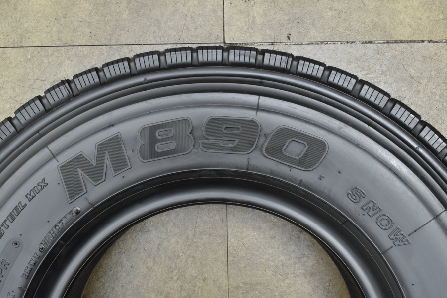 【バリ溝】ブリヂストン M890 7.50R16 14PR 4本セット LSRチューブタイプ トラック バス用 ミックスタイヤ オールシーズン 中古 タイヤのみ | パーツ販売ナンバーワン