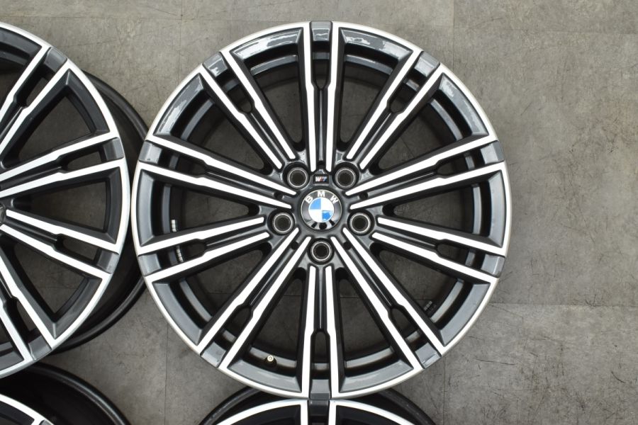 【美品】BMW G20 G21 3シリーズ Mスポーツ 純正 18in 7.5J +25 8.5J +40 PCD112 ダブルスポーク 790M 4本セット 4シリーズ G22 G23 ...