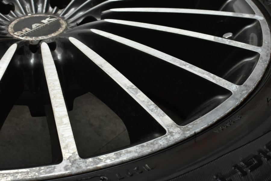 【希少サイズ】MAK VOLARE 17in 8J +35 PCD110 ダンロップ ウインターマックス WM01 235/50R17 ...