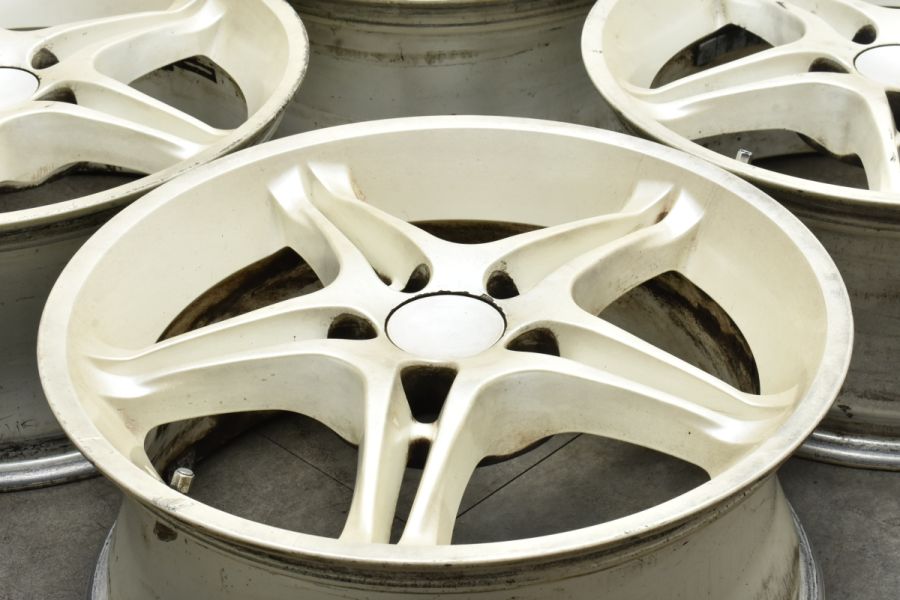 【スタッドレス用などに】ヨコハマ AVS VS-5 17in 7.5J +40 PCD114.3 4本 シビック インテグラ アコード ノア ヴォクシー ステップワゴン 中古 ホイールのみ ...