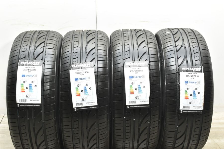 【2023年製 未走行 超バリ溝】RADAR TYRES RPX800 215/50R18 4本 ヤリスクロス CX-3 フォルクスワーゲン ...