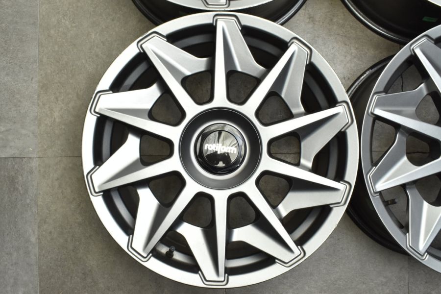 【程度良好】rotiform CVT 19in 8.5J+45 PCD100-112 4本 プリウス VW ポロ ゴルフ アウディ A1 S3 ...