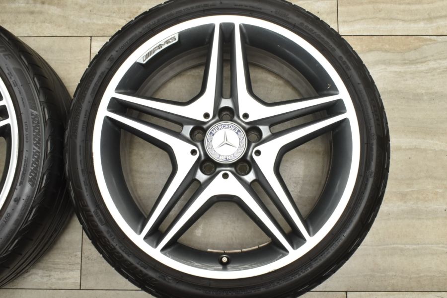 【正規品】ベンツ W176 Aクラス AMG 純正 18in 7.5J +52 PCD112 ブリヂストン 225/40R18 A1764010302 W247 Bクラス C117 CLA ...