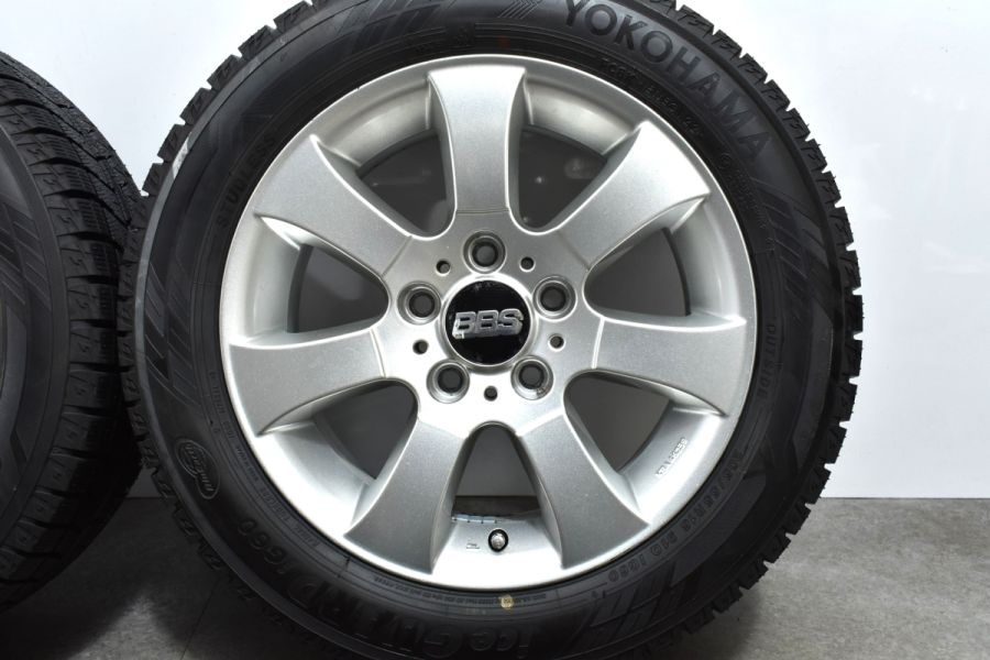 【イボ付き 2022年製】BMW 純正OP BBS RD345 16in 7J +34 PCD114.3 ヨコハマ アイスガード iG60 ...