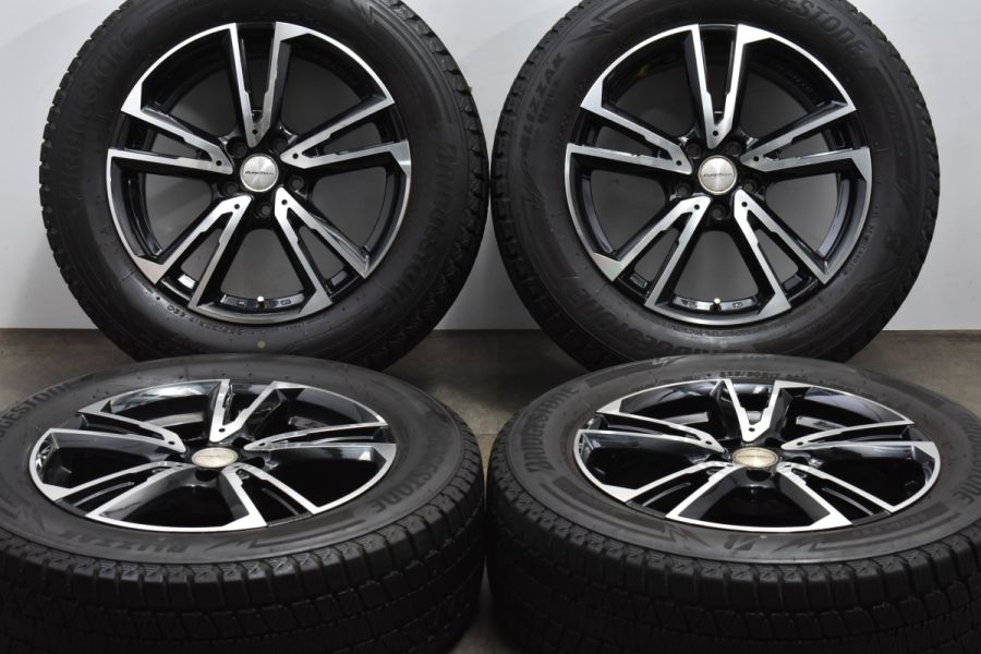 【バリ溝 DM-V3付】ユーロテック 17in 7J+45 PCD108 ブリヂストン ブリザック 225/60R17 プジョー 3008 ...