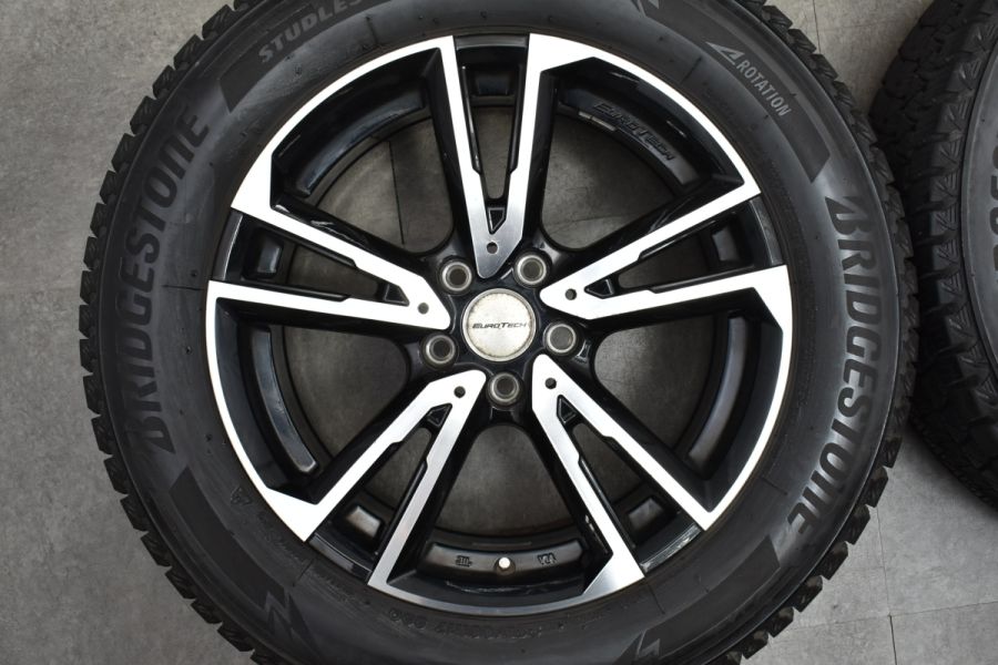 【バリ溝 DM-V3付】ユーロテック 17in 7J+45 PCD108 ブリヂストン ブリザック 225/60R17 プジョー 3008 ...