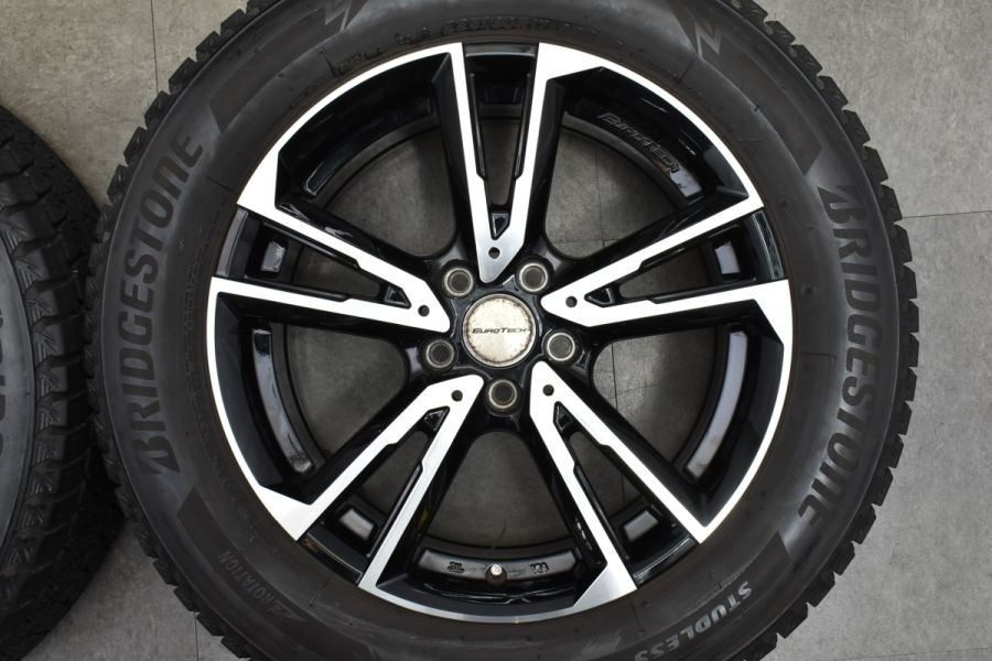【バリ溝 DM-V3付】ユーロテック 17in 7J+45 PCD108 ブリヂストン ブリザック 225/60R17 プジョー 3008 ...