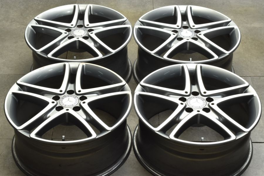 【スタッドレス用等に】ベンツ W222 Sクラス 純正 18in 8J +41 PCD112 4本 A2224011900 W220 W176 Aクラス W246 Bクラス 流用 中古 ...