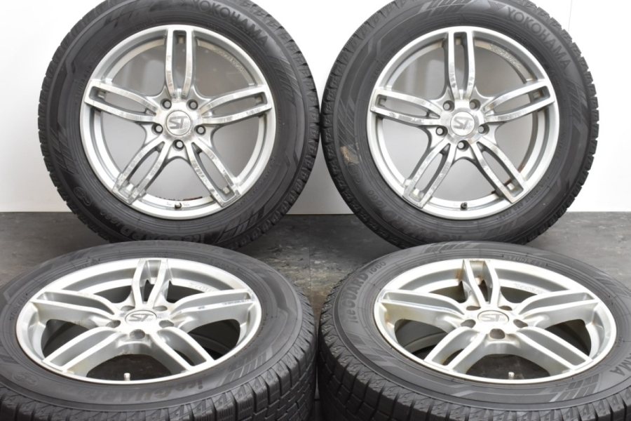 【プジョー専用設計品】スポーツテクニック MONO5 VISION 17in 7J +48 PCD108 ヨコハマ アイスガード iG60 ...