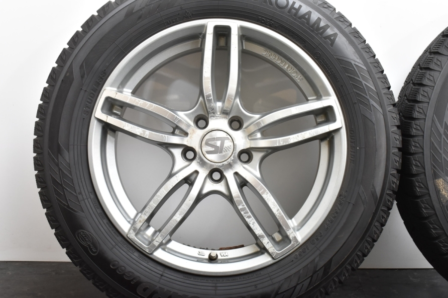 【プジョー専用設計品】スポーツテクニック MONO5 VISION 17in 7J +48 PCD108 ヨコハマ アイスガード iG60 ...