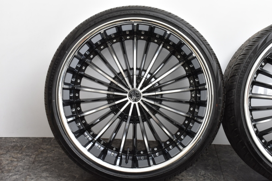 【大口径ドレスアップ用】2Crave No.19 24in 10J +30 PCD114.3 ライオンハート LH-TEN 275/30R24 ...