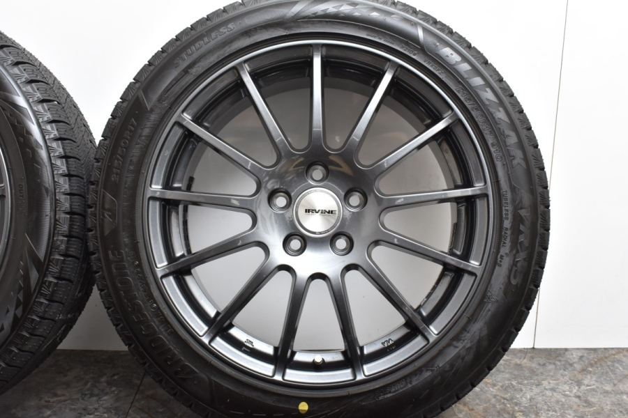 【2022年製 イボ付き VRX3付き】【ボルボ専用設計品】Weds IRVINE 17in 7J +50 PCD108 ブリヂストン ブリ ...