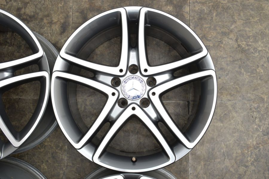 【正規品】メルセデスベンツ W222 Sクラス 純正 18in 8J +41 PCD112 品番:A2224011900 4本セット スタッドレス用に W176 W246 W205 C117 ...