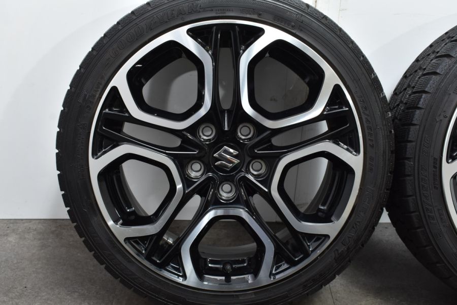 【程度良好品】スズキ ZC33S スイフトスポーツ 純正 17in 6.5J +50 PCD114.3 グッドイヤー アイスナビ7 195/45R17 ノーマル戻し ZC32S 中古 ...