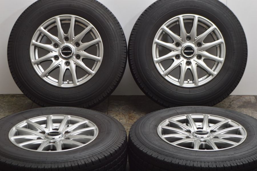 【キャラバン専用】BISON 15in 6J +44 PCD139.7 6穴 トーヨー DELVEX 934 195/80R15 107/105L LT NV350 ハブ径100mm 中古 ...