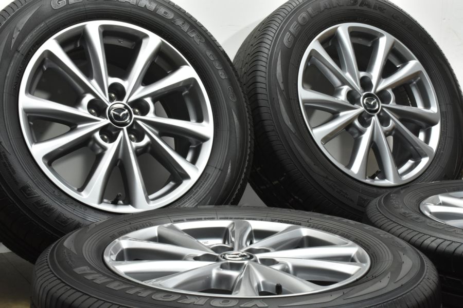 【美品】マツダ CX-5 純正 17in 7J +45 PCD114.3 ヨコハマ ジオランダー G98 225/65R17 CX-8 流用 MAZDA サマータイヤ 4本 中古 タイヤ ...