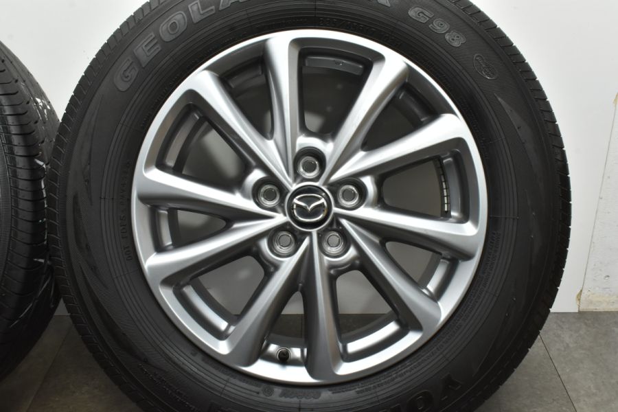 【美品】マツダ CX-5 純正 17in 7J +45 PCD114.3 ヨコハマ ジオランダー G98 225/65R17 CX-8 流用 MAZDA サマータイヤ 4本 中古 タイヤ ...