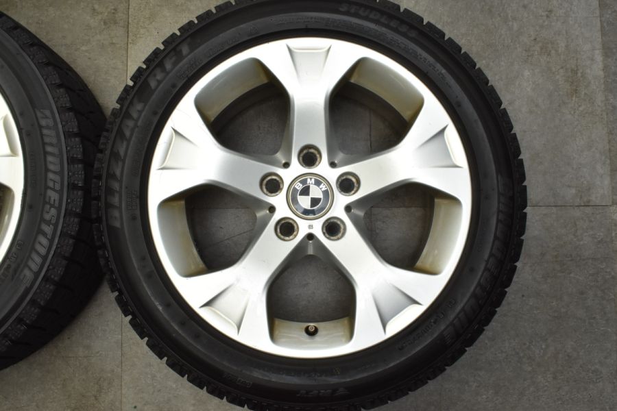 【2022年製 バリ溝】BMW E84 X1 純正 17in 7.5J +34 PCD120 ブリザック RFT 225/50R17 ラン ...