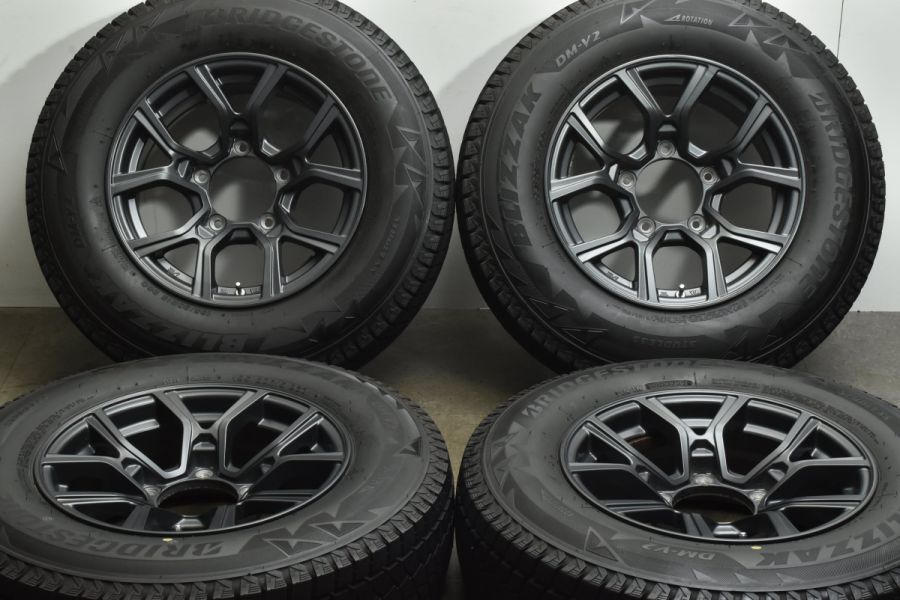 【2022年製 バリ溝 美品】カゼラ H301 15in 6J ±0 PCD139.7 ブリヂストン ブリザック DM-V2 195 ...