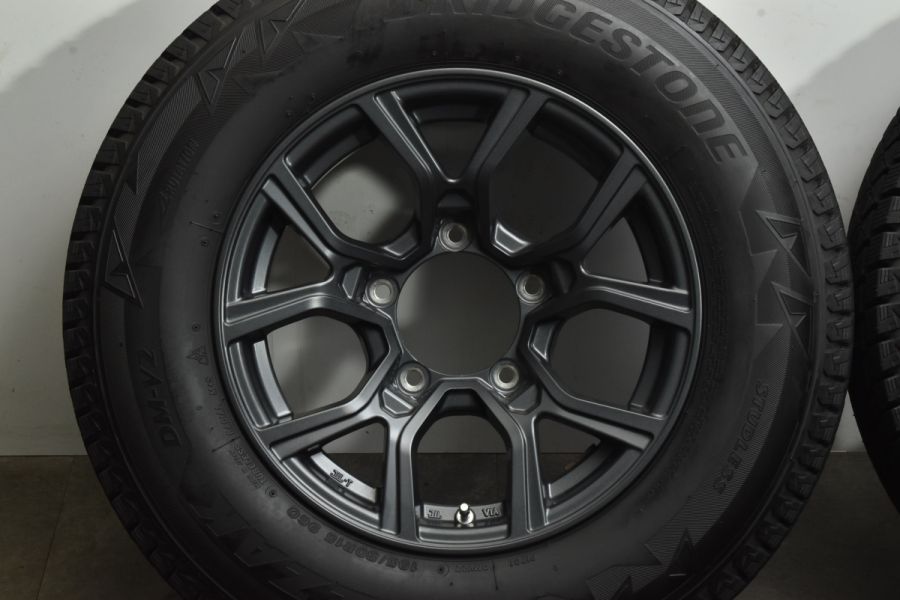 【2022年製 バリ溝 美品】カゼラ H301 15in 6J ±0 PCD139.7 ブリヂストン ブリザック DM-V2 195 ...