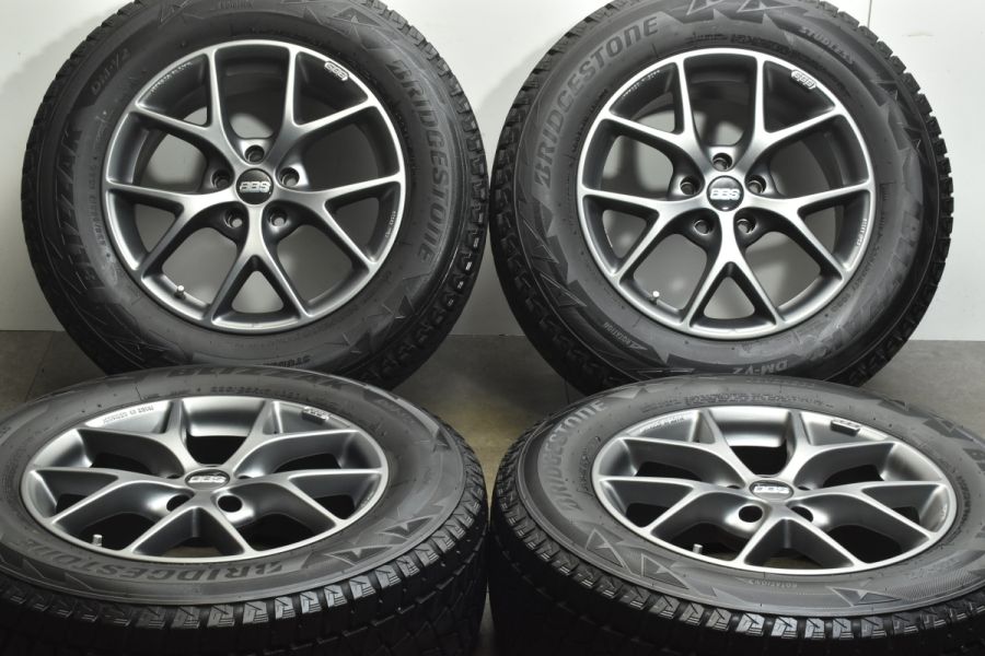 【美品】BBS ジャーマニー SR004 17in 7.5J +35 PCD112 ブリヂストン ブリザック DM-V2 235/65R17 アウディ Q5 VW ティグアン 中古 ...
